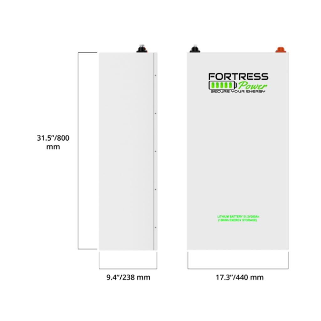 10kWh Fortress LFP-10 Lithium Battery (200Ah) – SOLARMYPLACE