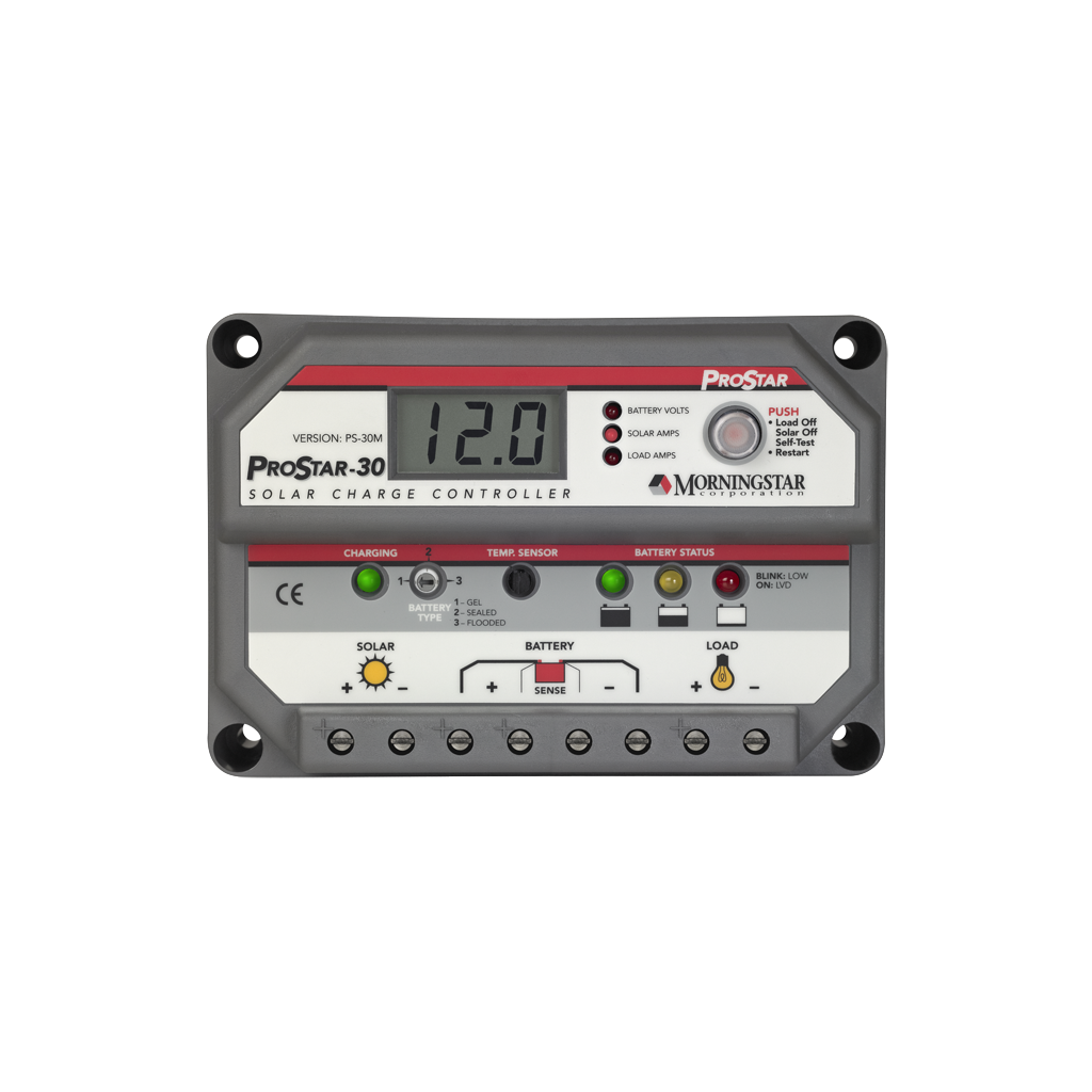 Morningstar Prostar 30A 12/24V Charge Controller (PS-30M) – SOLARMYPLACE